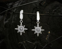 Ishtar earrings 925 sterling Silver with a latch back lock