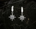 Ishtar earrings 925 sterling Silver with a latch back lock