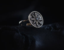 Ishtar ring, fully adjustable - inspired by the Sumerian goddess.