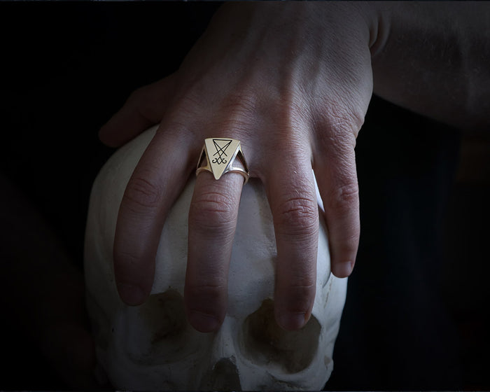 Lucifer Adjustable Ring - Unique Occult Jewelry for Empowerment