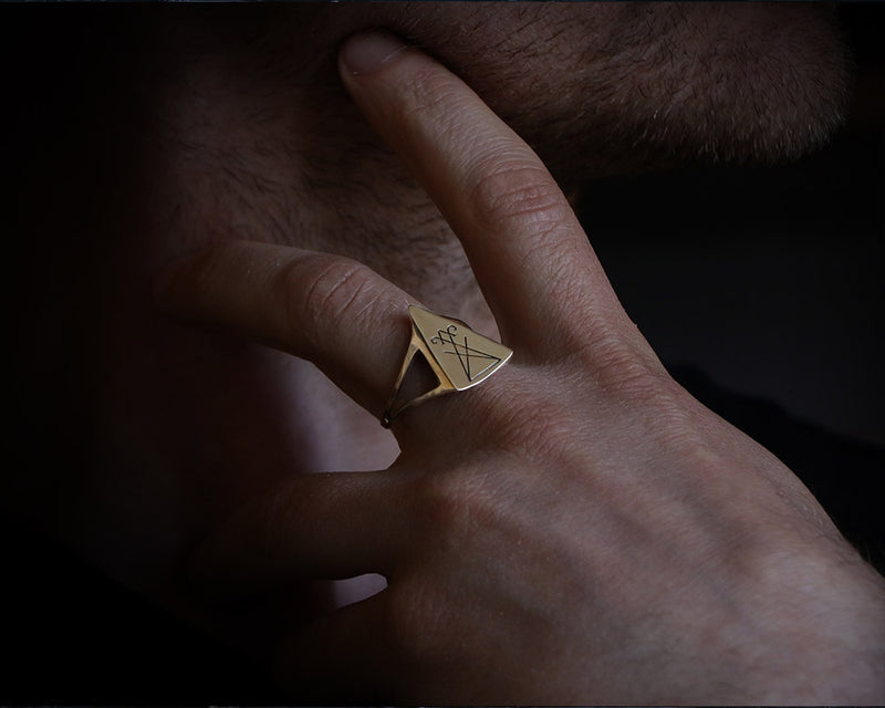 Lucifer Adjustable Ring - Unique Occult Jewelry for Empowerment