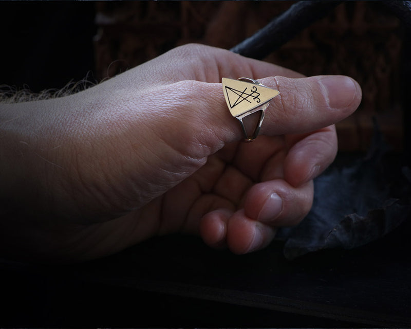 Lucifer Adjustable Ring - Unique Occult Jewelry for Empowerment